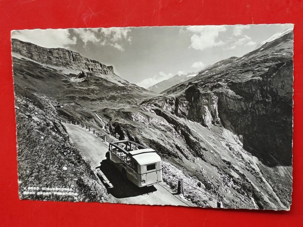 Photo Karte / Klausenpass Höhe mit Saurer Postauto - 1930 (Gebraucht) in Brugg AG für CHF 8 ...