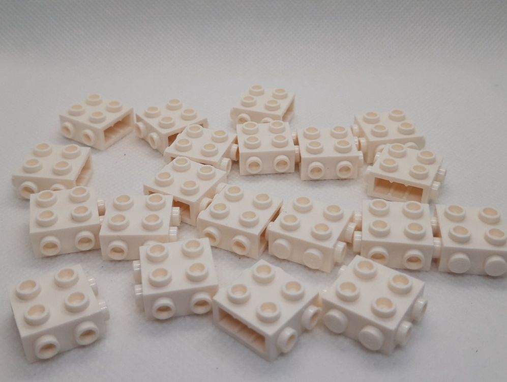 Lego 20 Stk. Brick 1X2X1 2/3, w/ 8 Knobs (weiss) (Neu (gemäss ...