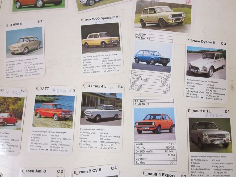 QUARTETT Auto Cartes Divers 70 Antik Auto Oldtimer VW Käfer (Gebraucht ...