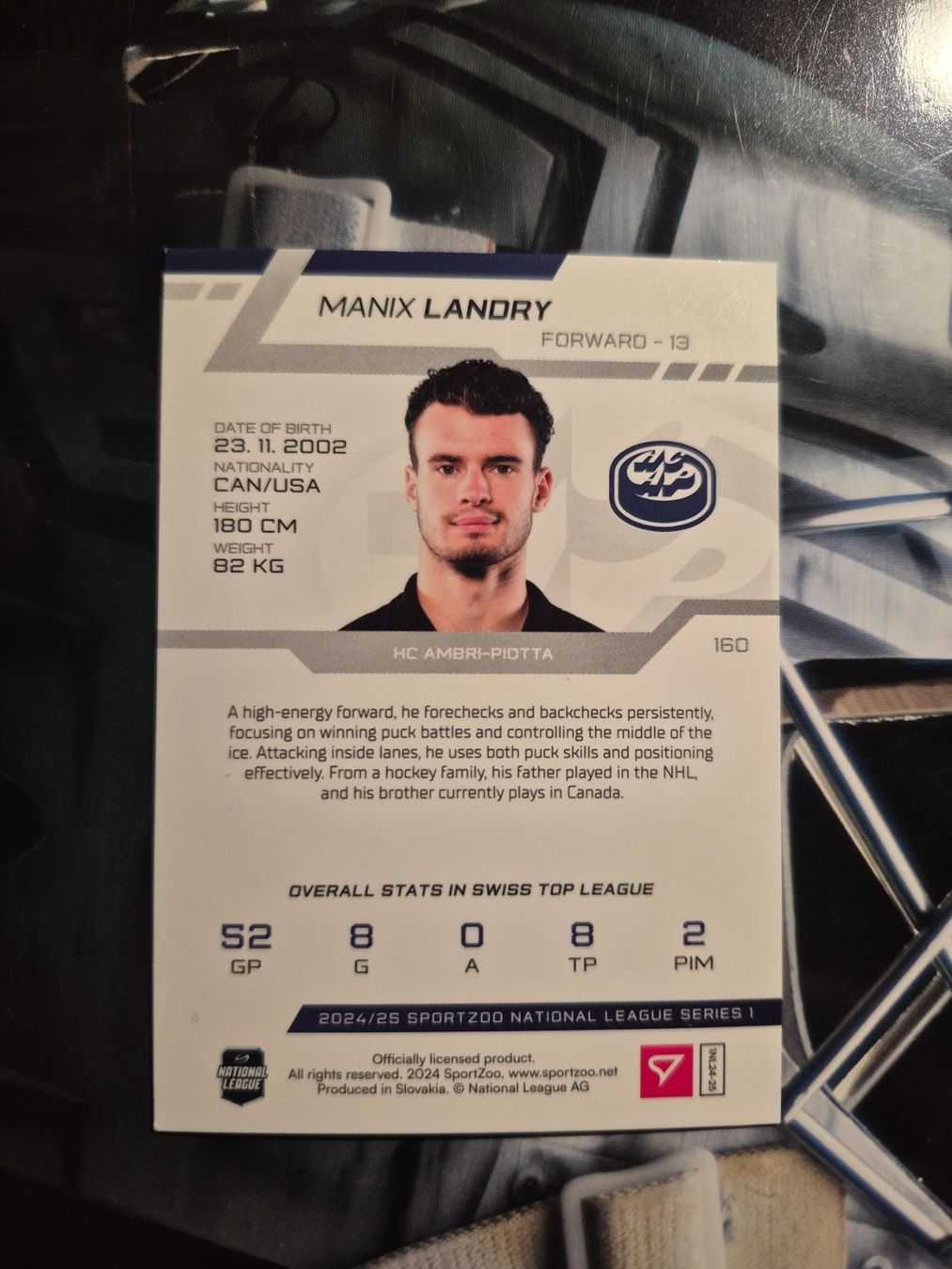 Manix Landry HC Ambri Piotta Sportzoo 2024/25 (Gebraucht) in Treiten ...