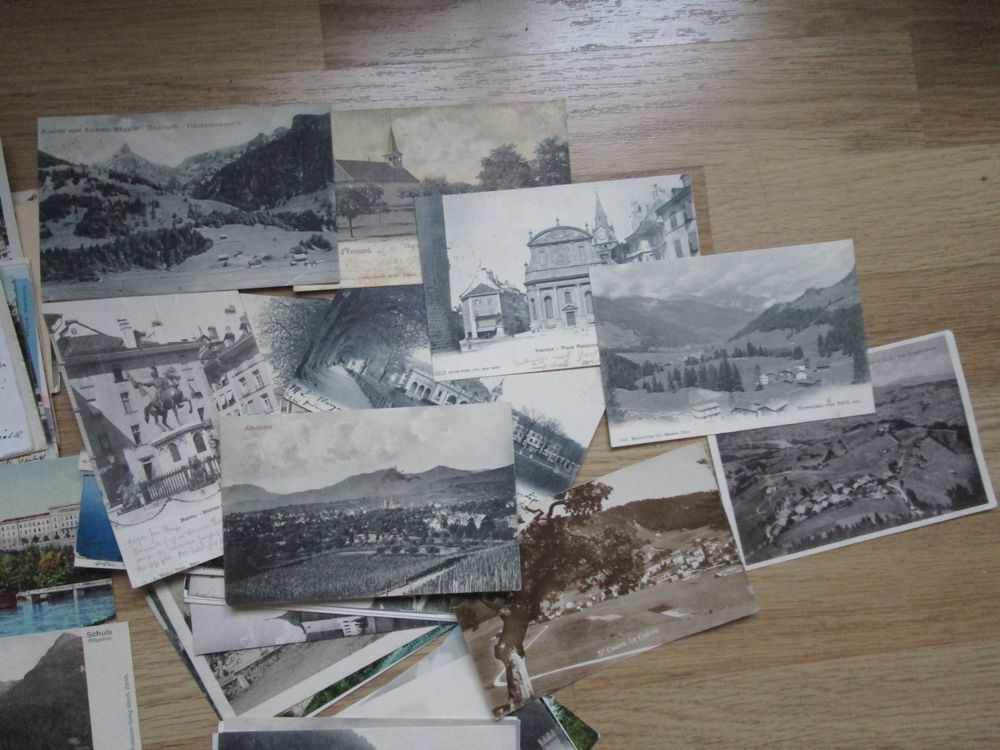 100 antike Ansichtskarten (Gebraucht) in Heimberg für CHF 20 – mit ...