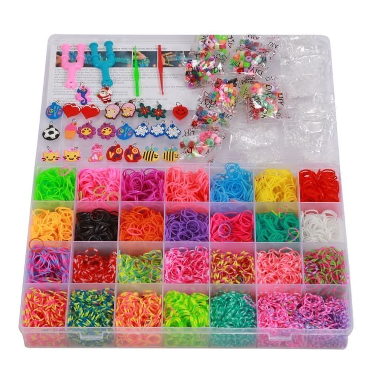 Loom Bänder Set 10000x Bands für Armband (Neu (gemäss Beschreibung)) in ...