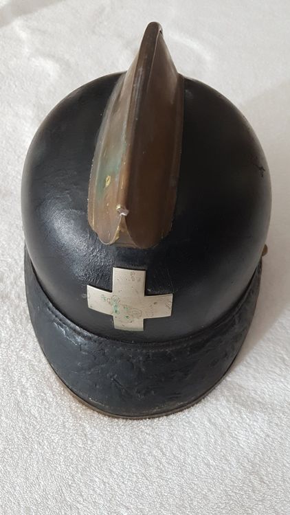 Antique Early 1900's Swiss Leather&Copper Fireman's Helmet. (Gebraucht ...