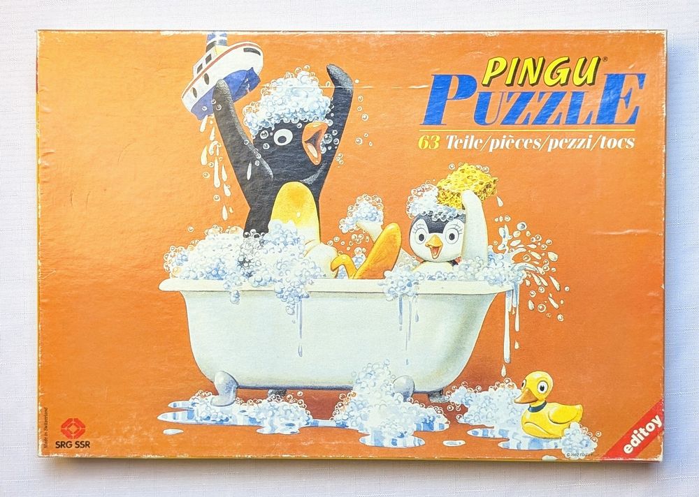 Vintage Pingu Puzzle 63 Teile vom Jahr 1992 (Neu (gemäss Beschreibung ...