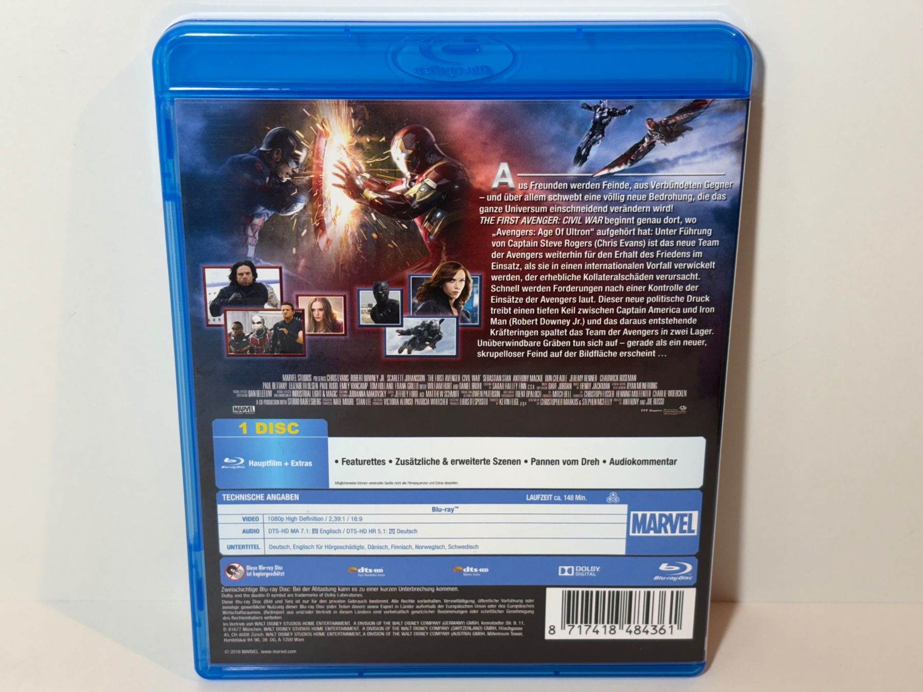 Captain America First Avenger 3 - Civil War Blu Ray (Gebraucht) in ...