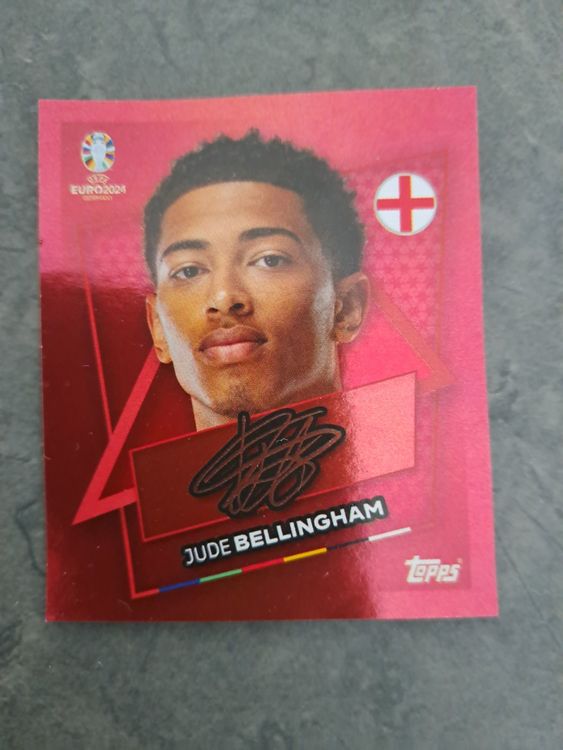 Topps Euro EM 2024 / SIGNATURE JUDE BELLINGHAM/ ENG SP /RARE (Neu ...