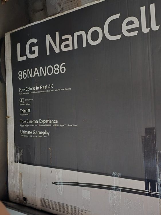 LG NanoCell 86” (217 cm) – Modell 86NANO86 – 4K Smart TV (Defekt) in Gebenstorf für CHF 1 – nur ...