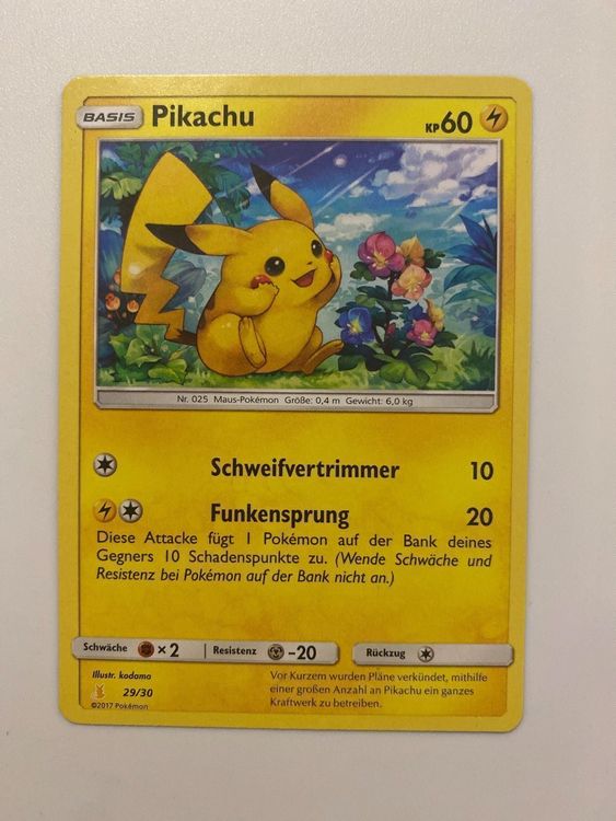 Pokemonkarte Pikachu selten (Neu (gemäss Beschreibung)) in für CHF 5.5 ...