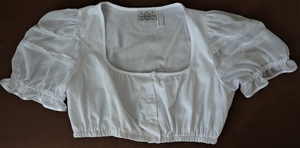 Dirndlbluse, weiss, Gr. 38. Landhaus. | Kaufen auf Ricardo