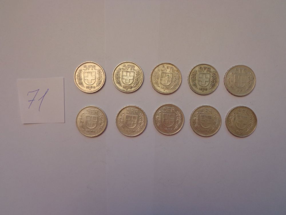 Münzen, Geld, Rappen, Franken, Sammlung, Antik (Gebraucht) in Andeer für CHF 88 – mit Lieferung ...