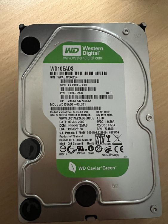 WD Caviar Green 1 TB | Kaufen auf Ricardo