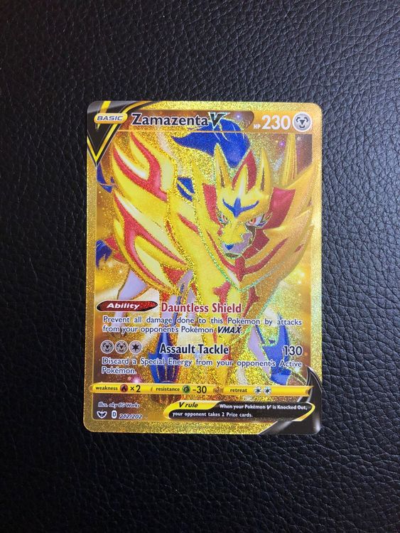Sword & Shield Zamazenta V Secret Gold 212/202 Ab 1 | Kaufen auf Ricardo