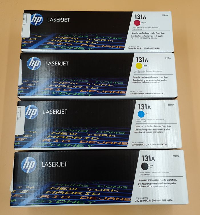 Original HP Toner - 131A - Black/Cyan/Magenta/Yellow (Neu und ...