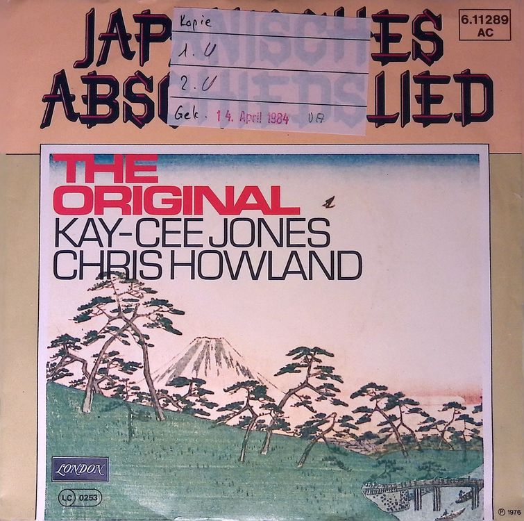Kay Cee Jones & Chris Howland – Japanisches Abschie Single 7 | Kaufen ...