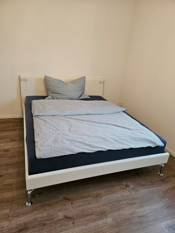 Bett Hülsta Metis - hochglanz weiss - 1.60x2.00m | Kaufen auf Ricardo