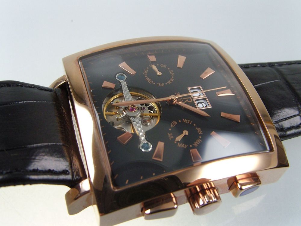 RENDEX Automatik-Uhr Carré Vollkalender | Kaufen auf Ricardo