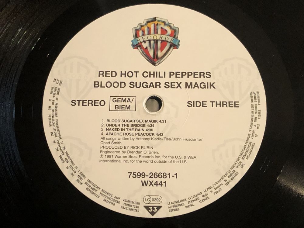 Red Hot Chili Peppers. 1991. Doppelalbum. Red Blood | Kaufen auf Ricardo