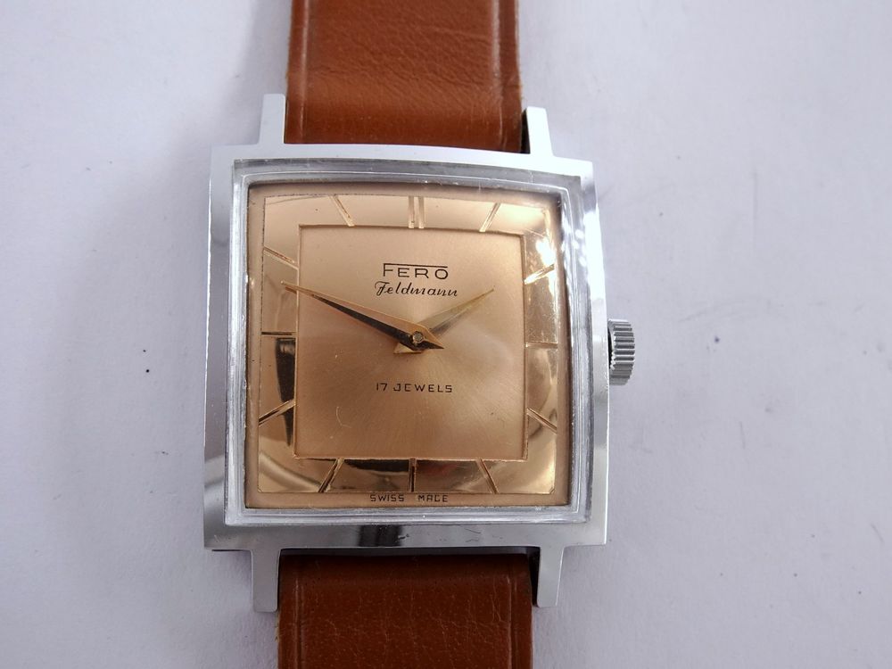 FERO FELDMANN 1960ER HANDAUFZUG HERREN SAMMLERUHR | Kaufen auf Ricardo