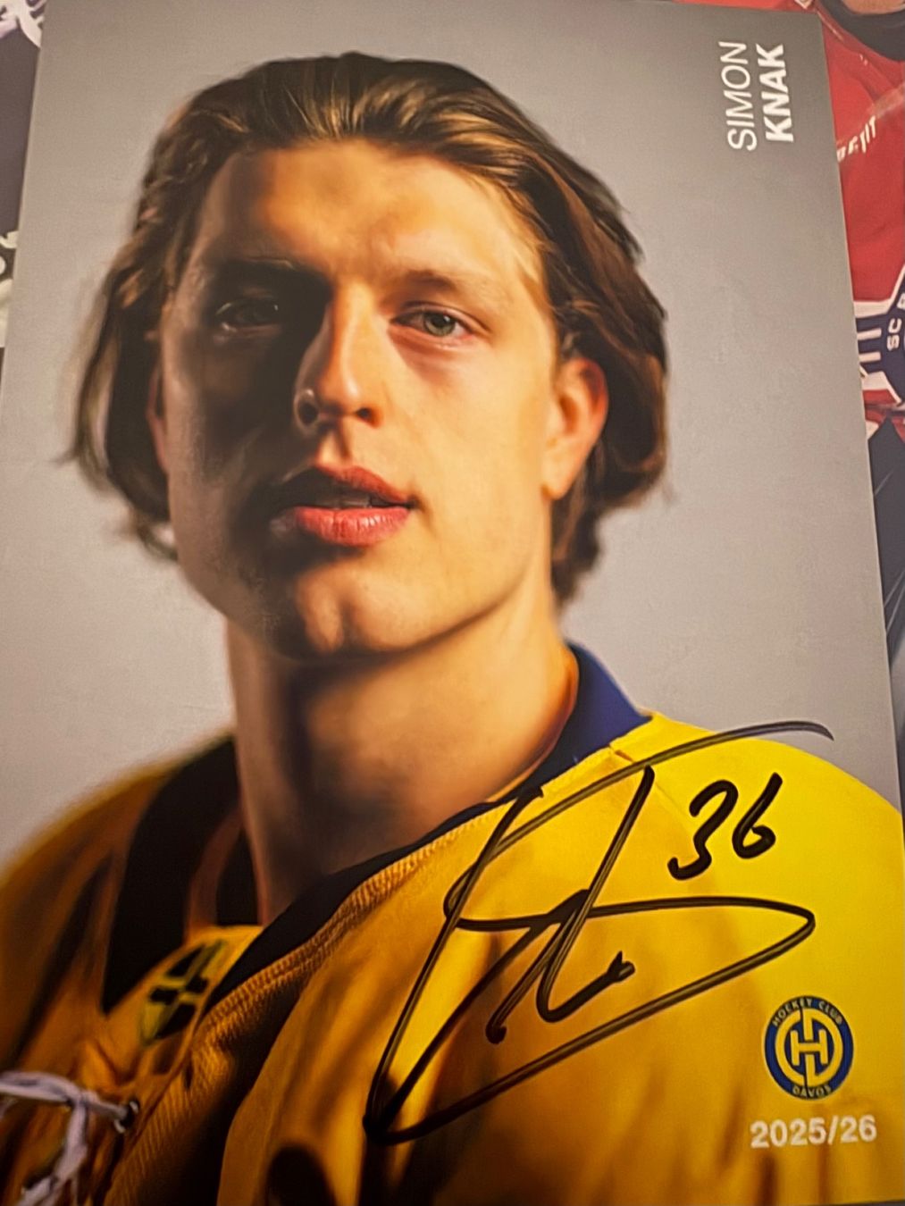 Simon Knak Autogrammkarte - HC Davos - Top Zustand! (Neu (gemäss ...