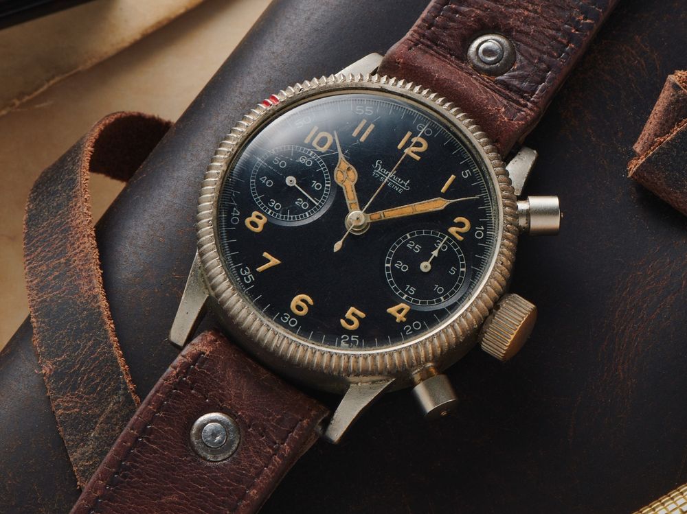 Hanhart Chronograph 1. Serie WWII Fliegeruhr Radium (Defekt) in Zürich ...