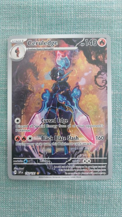 Ceruledge Illustration Rare Surging Sparks (Neu (gemäss Beschreibung ...