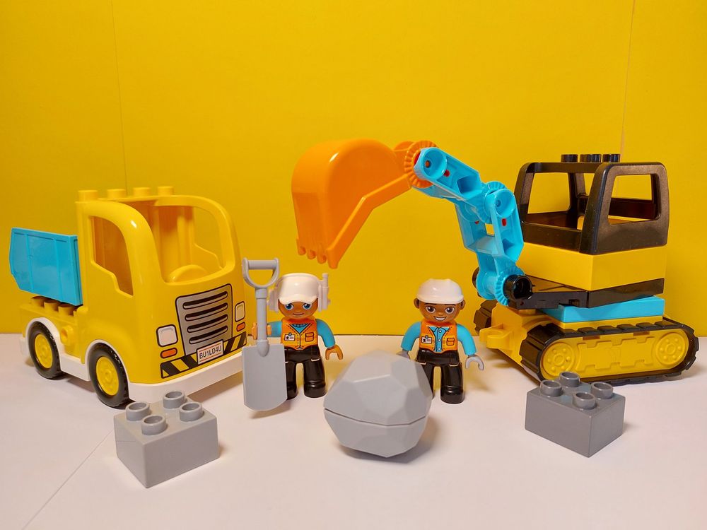 LEGO DUPLO 10931 Bagger und Laster ( Baustelle) - Komplett (Gebraucht ...