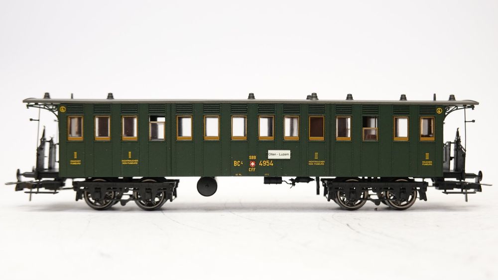 e4 Brawa 2324 SBB Personenwagen 2. / 3. Kl 4954 4-Achser (Gebraucht) in ...