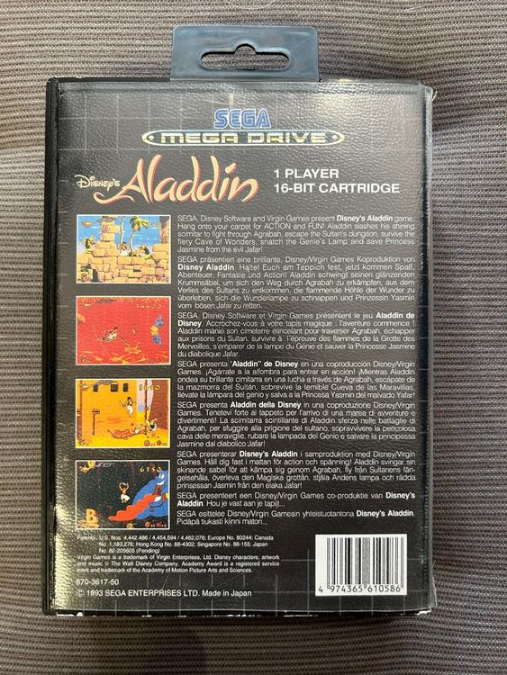 Aladdin Sega Mega Drive ^__^ | Kaufen auf Ricardo