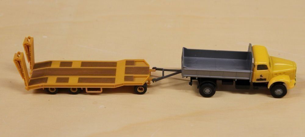 Saurer, Cellere,2 Achs-Kipper, 3 Achs-Tiefganganhänger, 1:87 (Neu ...