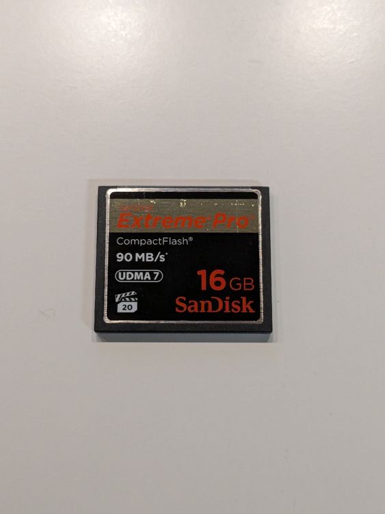 SanDisk Extreme Pro CompactFlash 16GB UDMA 7 (Gebraucht) in Bennau für CHF 12 – mit Lieferung ...
