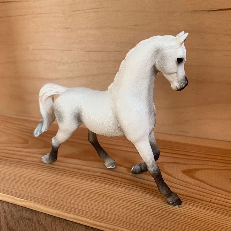 SCHLEICH Pferd • Araber-Stute weiss / Schimmelstute | Kaufen auf Ricardo
