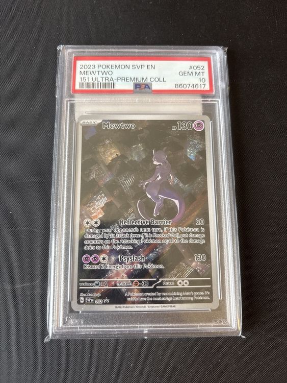 Pokemonkarte Mewtwo #052 Blackstar Promo 151 PSA 10 (Neu und ...