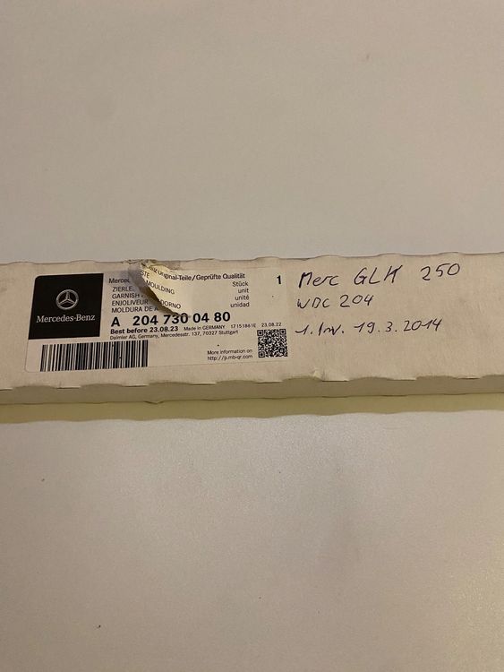 Original Mercedes Benz GLK 250 Tür Zierleiste A2047300480 | Kaufen auf ...