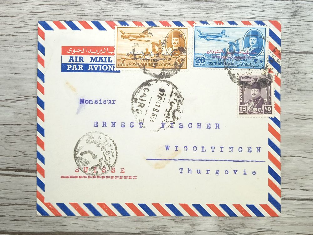 TR87 Enveloppe + Timbre Egypte 195x (Gebraucht) in Cousset für CHF 3.95 ...