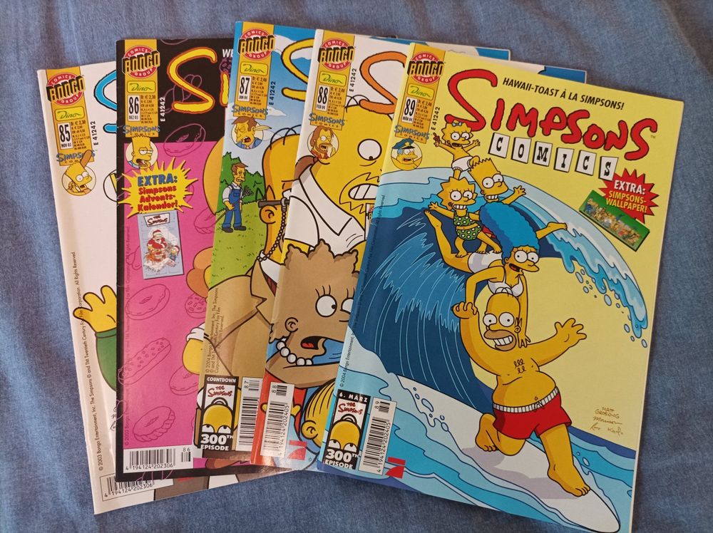 Simpsons Comics Nr. 85-89 (Gebraucht) in Ennetbaden für CHF 5.5 – mit ...