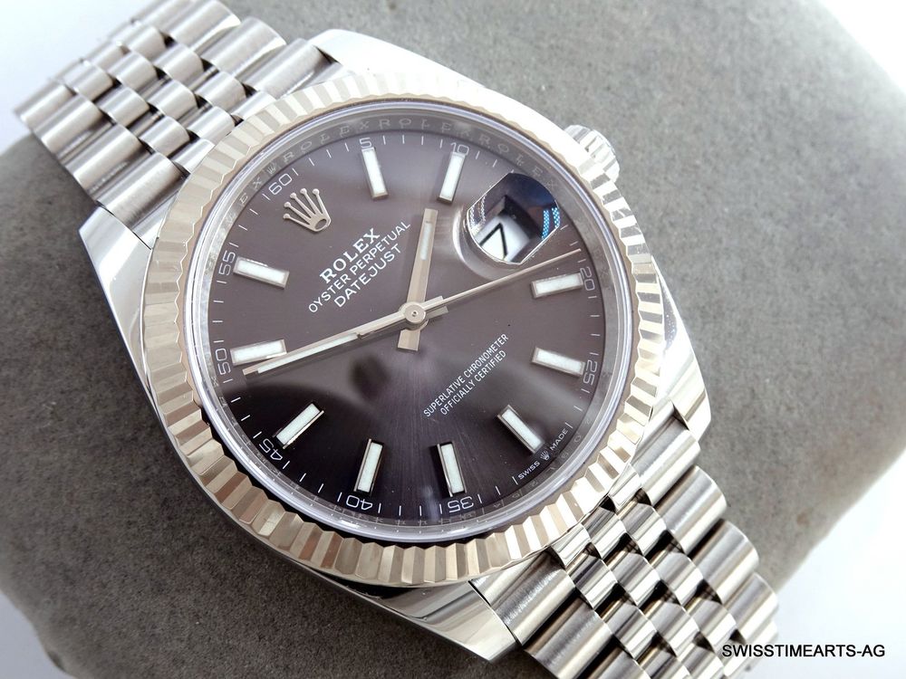 ROLEX DATEJUST II GREY 18K/SS REF.126334 AUTO 41MM FULL SET (D'occasion ...