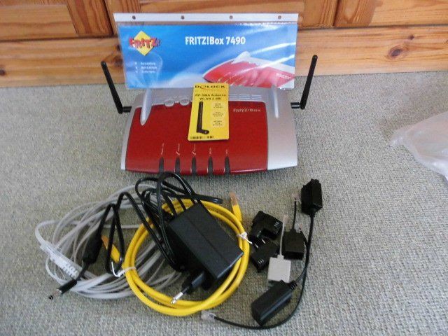 Fritzbox 7490 (mit ext. Ant. Anschluss) und Fritz Fon MT-F (Gebraucht ...