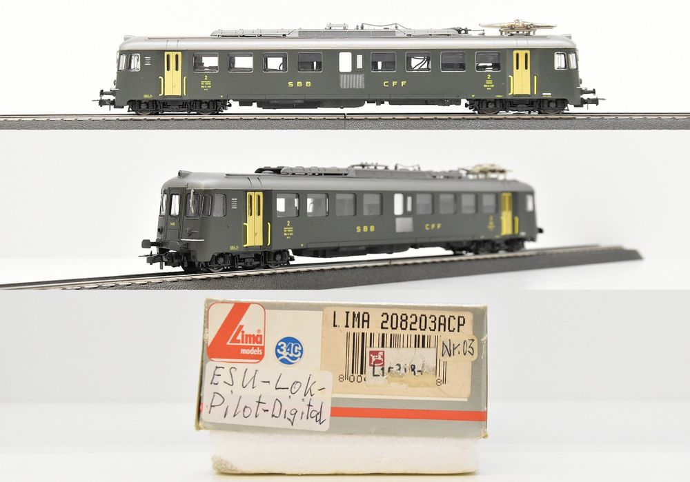 Lima 208203ACP Triebwagen RBe 4/4 der SBB, H0 WS Digital OVP | Acheter sur Ricardo