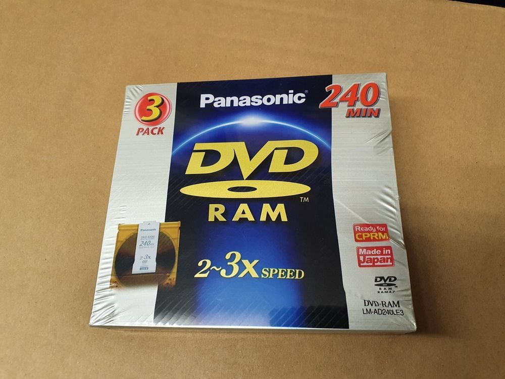 Panasonic DVD RAM Cartridge-Type 240min - 3er Pack (Neu und ...
