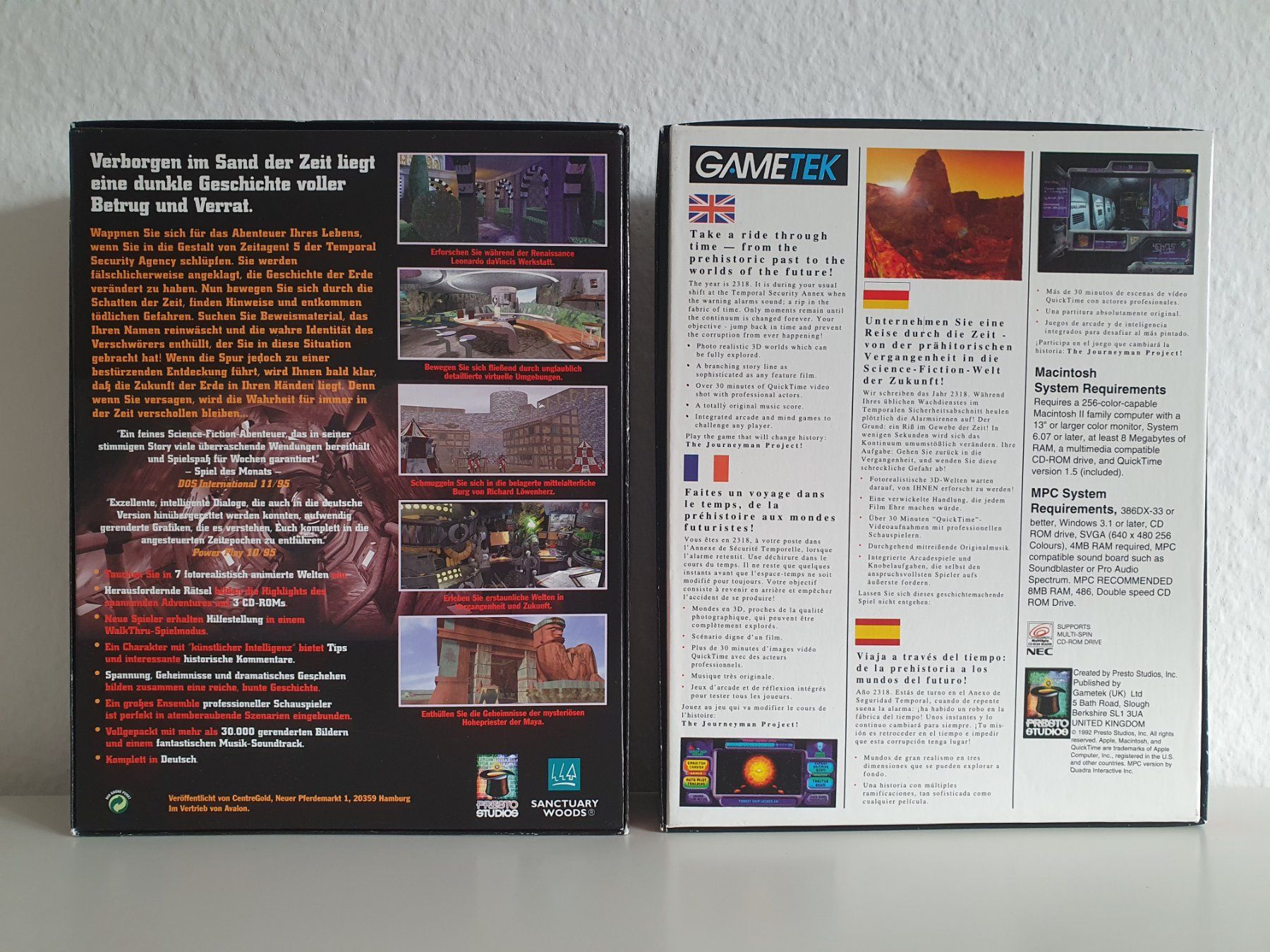 PC Games The Journeyman Project 1+2 (1993/95) Big Box Bundle (Gebraucht ...