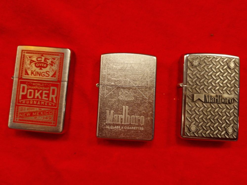 ZIPPO Feuerzeug Marlboro Serie 3 stück | Kaufen auf Ricardo