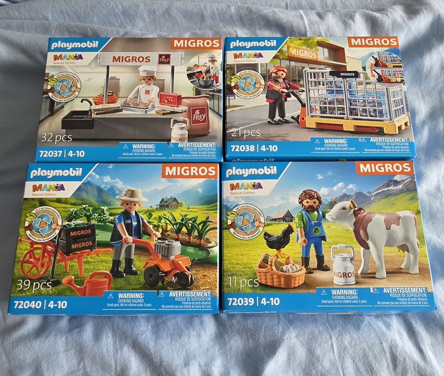Playmobil Migros Mania Special Edition, 4 Sets Neu (Neu und ...