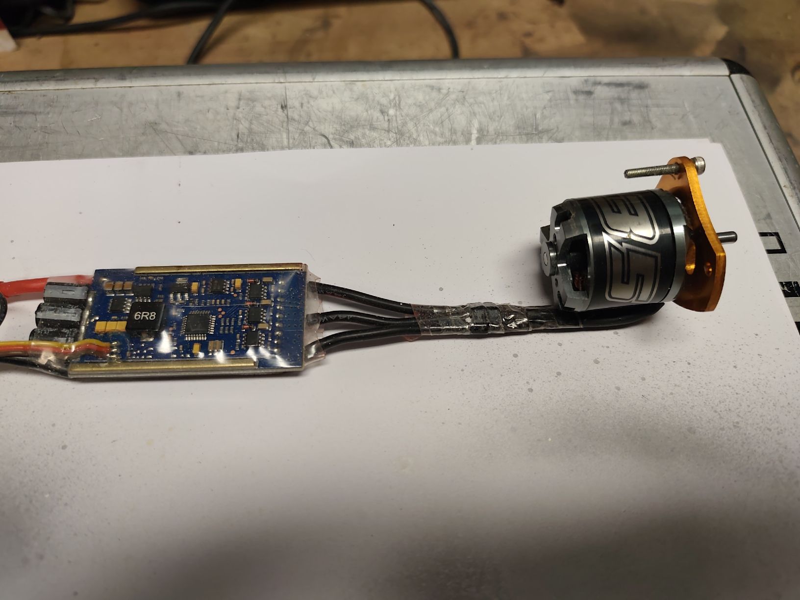 1800kV Brushless Motor mit FMS 6S Regler ESC 70A SBEC Funjet (Gebraucht ...