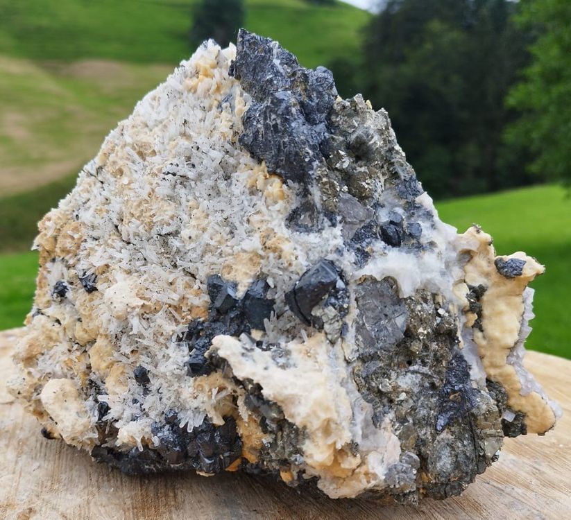 Prächtiger Calcit mit Sphalerit und Pyrit (5.5Kg) (Neu (gemäss ...