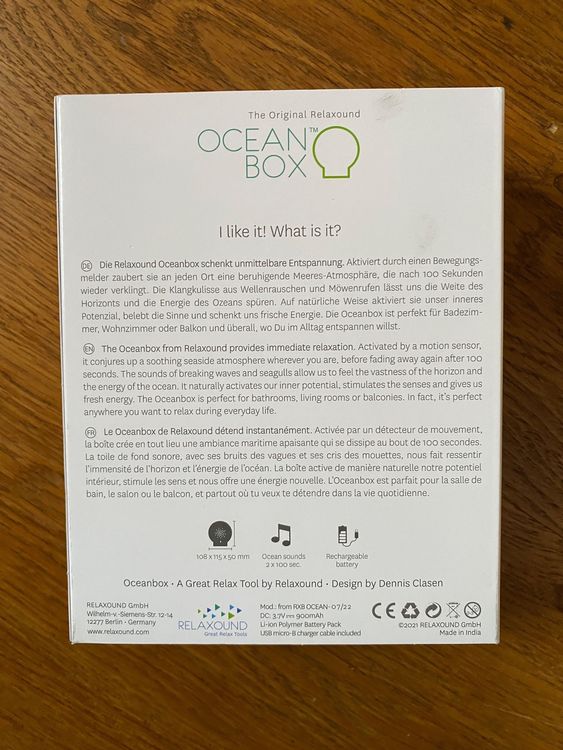 Oceanbox - the original relaxound | Kaufen auf Ricardo