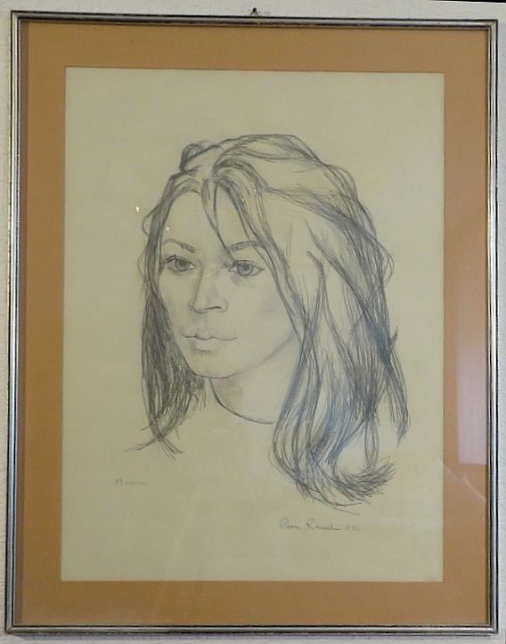 Portrait Skizze Frau von Pierre Ramel | Kaufen auf Ricardo