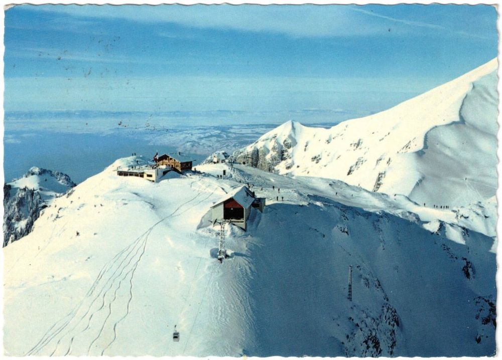 Leysin - Berneuse mit Restaurant, Gondelbahn (Luftaufnahme?) (Gebraucht) in Binningen für CHF 2 ...