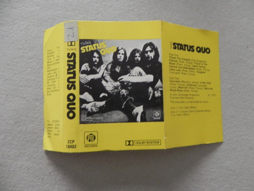 MC engl. Rock Hardrock Band Status Quo 1973 The Best of .. (Neu und ...