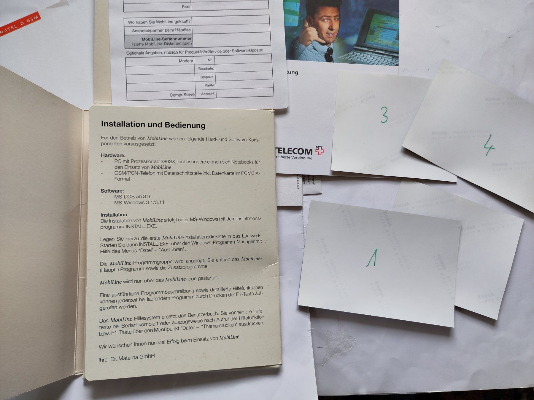 Natel C und Natel D Prospekte und 4 Pressefotos von 1995 (Gebraucht) in ...