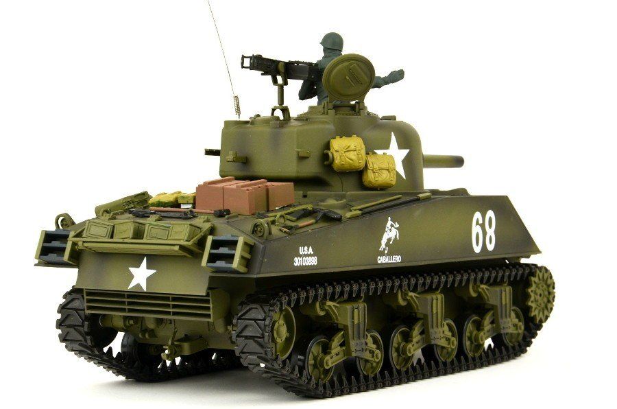 Defekt-RC Panzer "US M4A3 Sherman" Heng Long 1:16 Mit Rauch& (Defekt ...